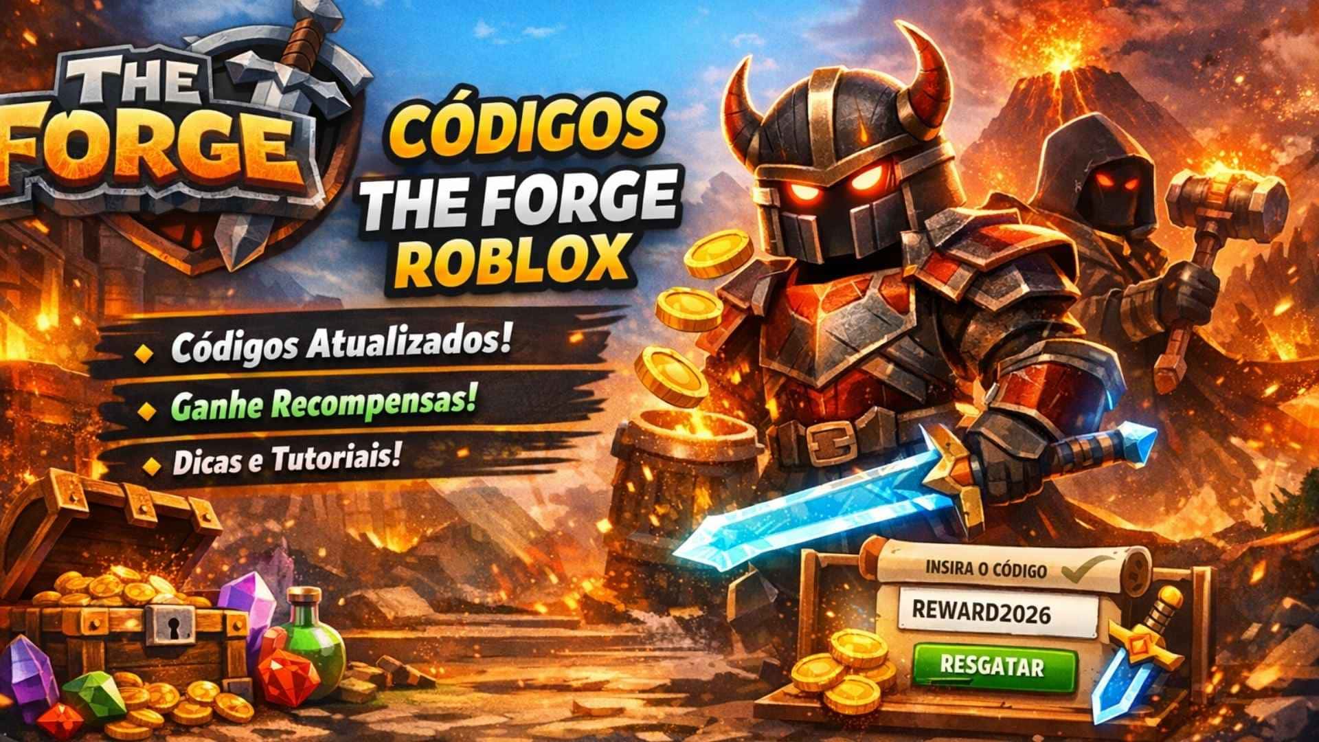Códigos The Forge Roblox: Lista Atualizada, Guia Completo e Como Usar ...
