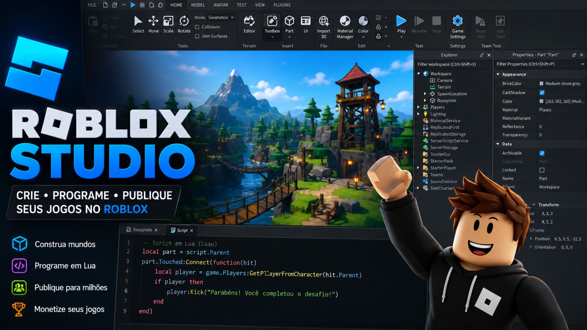 Roblox Studio: Guia Completo para Criar Jogos, Scripts e Experiências ...
